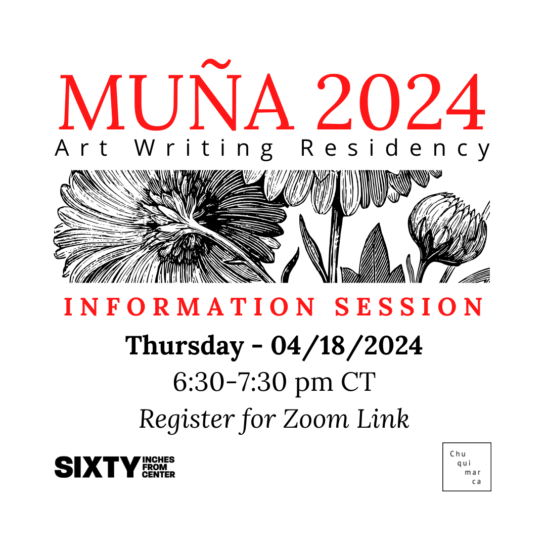 Information Session: Muña Art Writing Residency 2024 - The Visualist