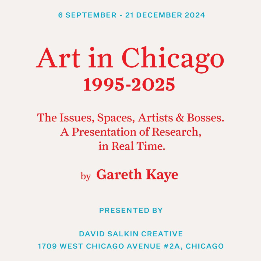 Gareth Kaye: Art in Chicago: 1995 – 2025 - The Visualist