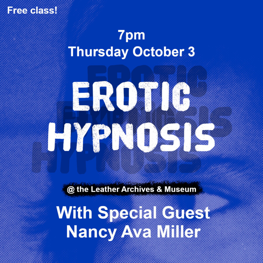 Cancelled: Nancy Ava Miller presents...Erotic Hypnosis - The Visualist