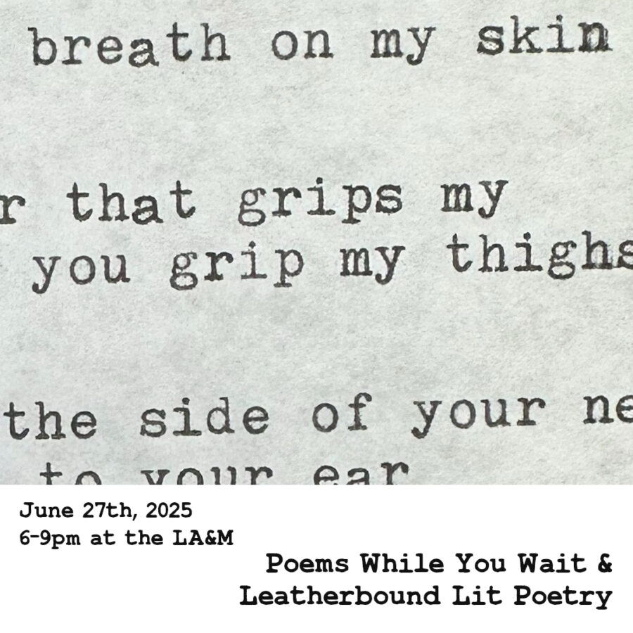 Poems While You Wait & Leatherbound Lit Poetry - The Visualist